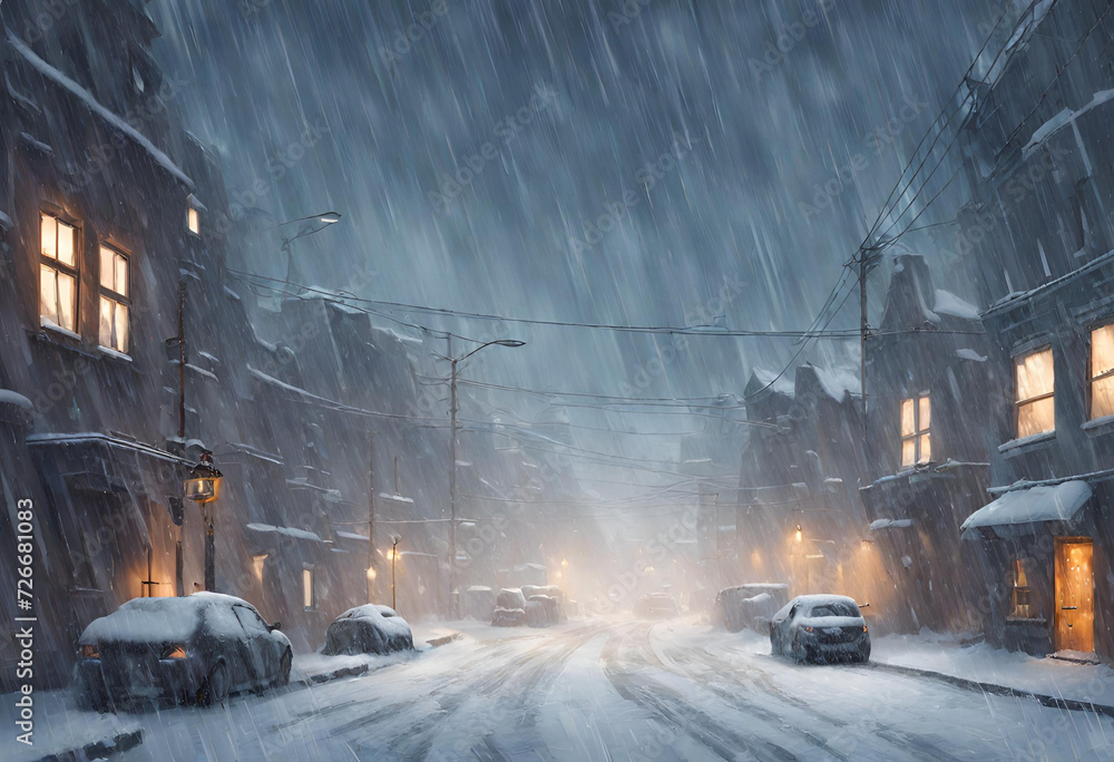 Icy Desolation: A Chilling Tale of a Freezing Town and City, Stranded ...