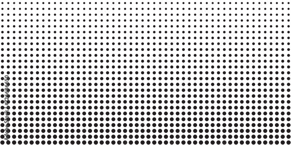 Basic halftone dots effect in black and white color. Halftone effect ...