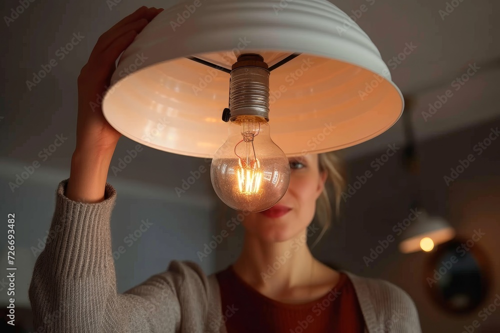 A stylish woman stands confidently against a wall, her head held high ...