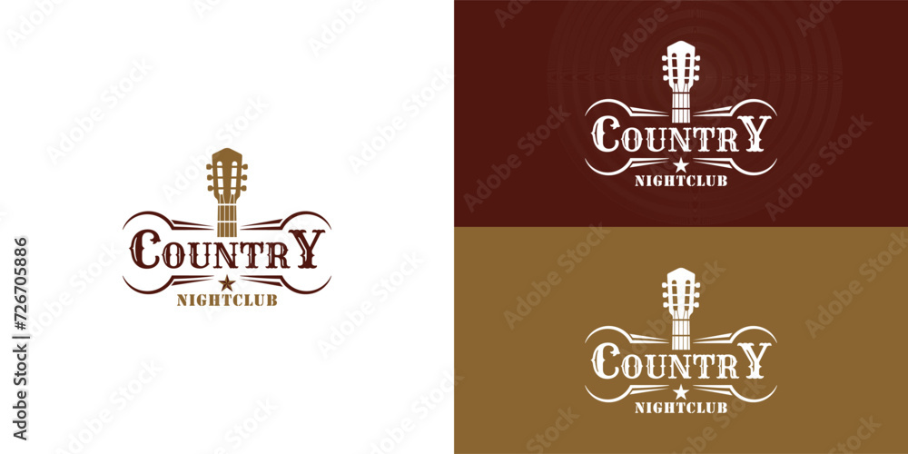 Country Bar logo was applied for the western restaurant and the bar ...