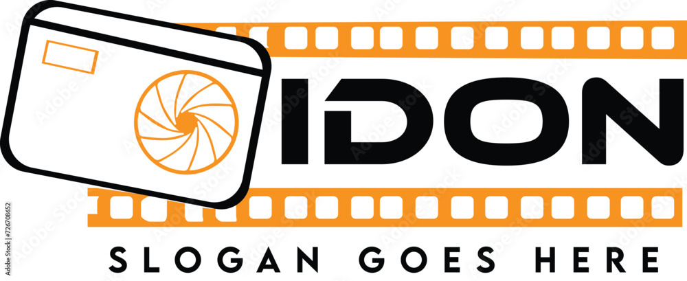 Vetor de video logo, multimedia emblem, visual design mark, modern ...