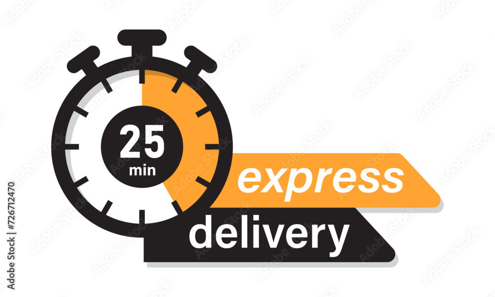 Express delivery fast shipping service vector illustration image with ...