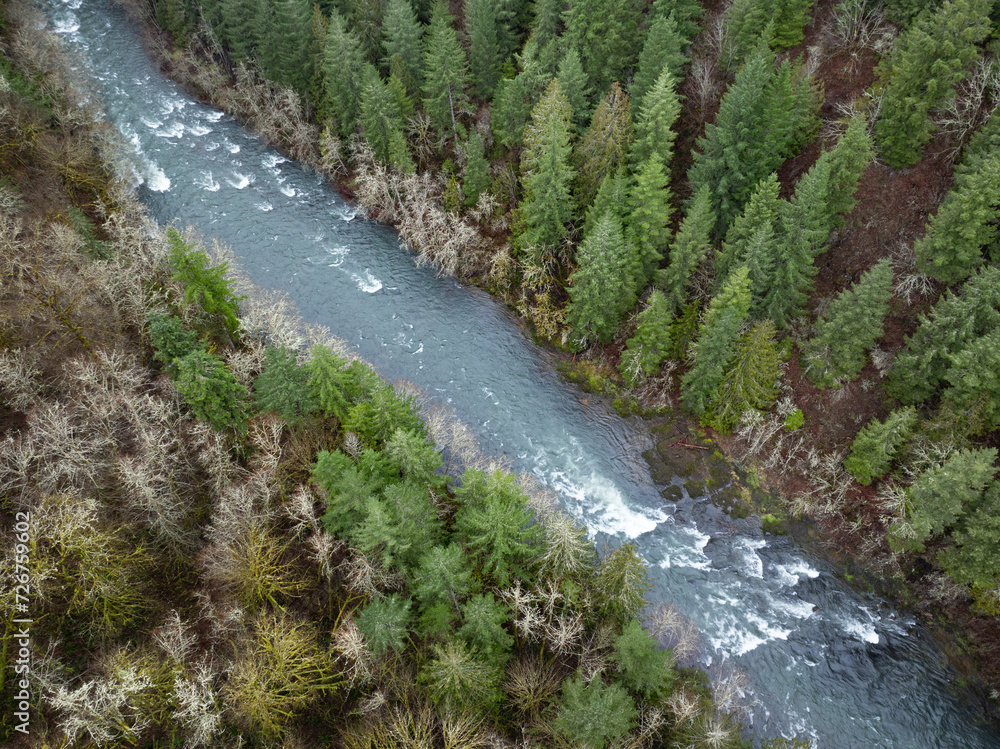 Not south of Portland, Oregon, the Molalla River flows through Molalla ...
