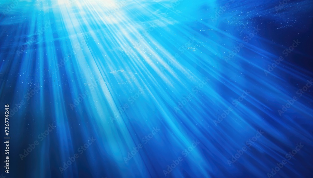 Abstract minimalistic blue rays and beams backdrop, spotlight ...