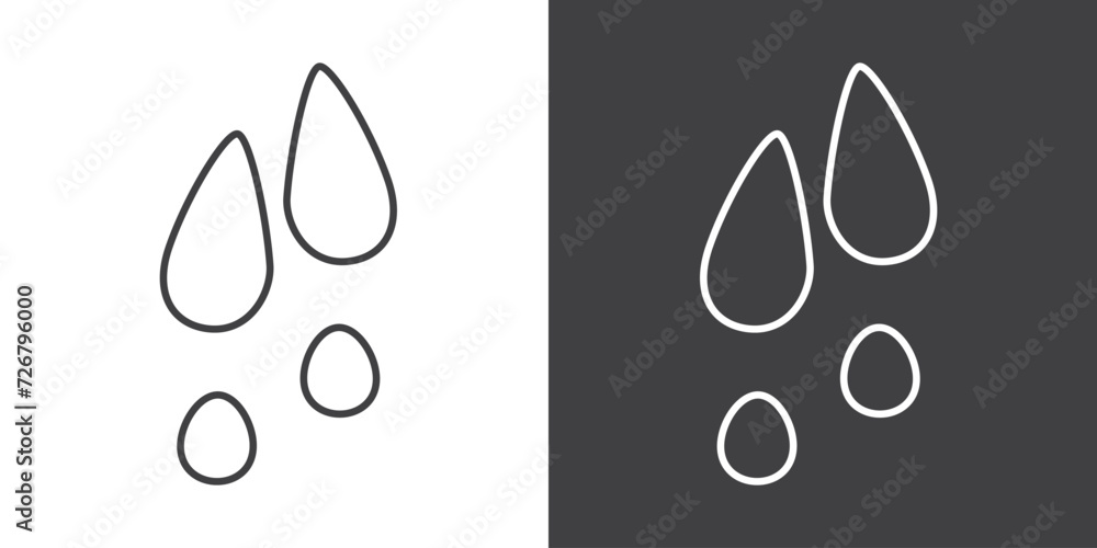 Woman Footsteps icon line style. The lines footprints of woman. Vector ...