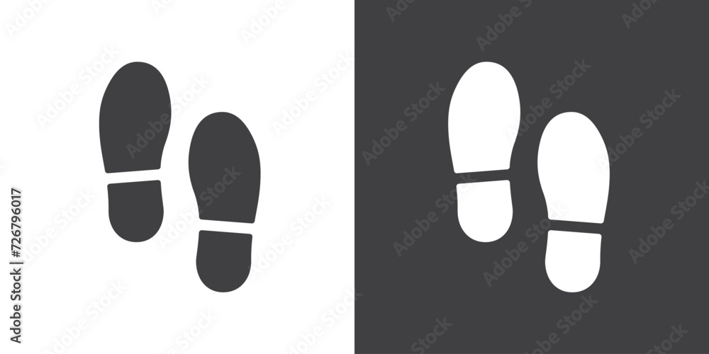 Vecteur Stock Simple Footstep icon. Human footprint sign or symbol ...