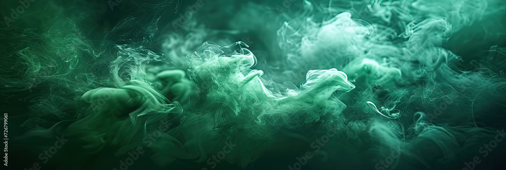 green smoke sprayed against dark background, Smoke green background ...