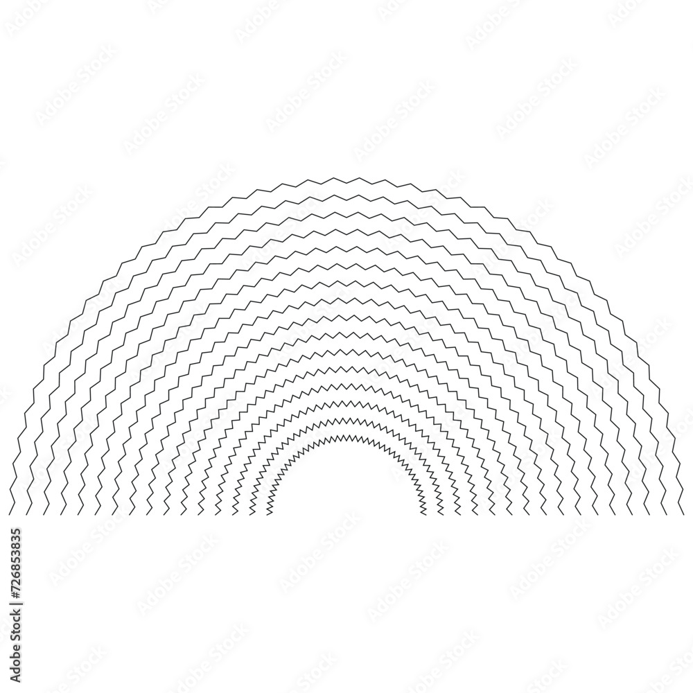 zig zag circle line, semi-circle art line, wavy light abstract art ... zig zag circle line, semi-circle art line, wavy light abstract art ...