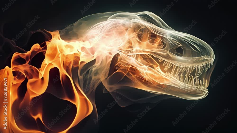 An xray image of a fossilized dinosaur embryo providing insight into ...