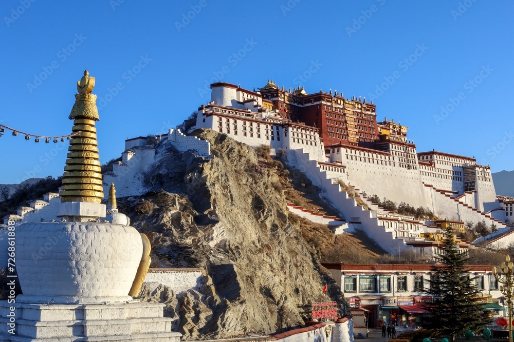 Poster Capture the majesty of the Potala Palace, the historic winter ...