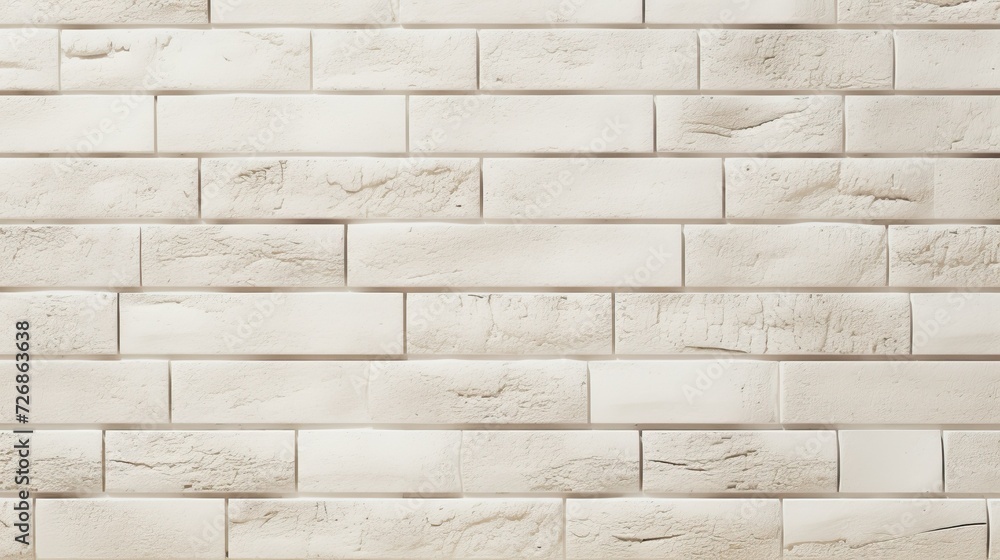 Cream and White Brick Wall Texture Background. Light Yellow and Light ...