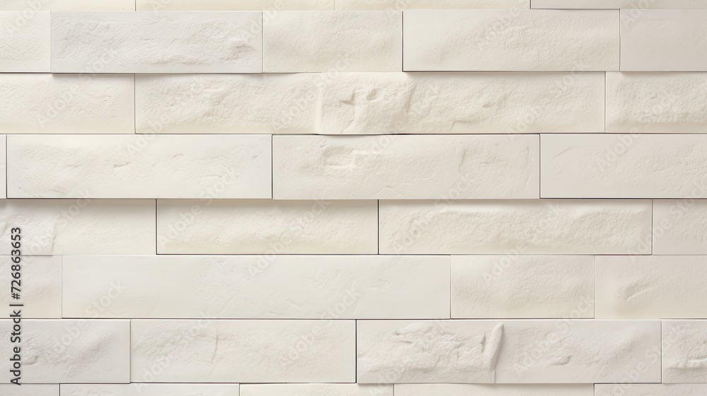Cream and White Brick Wall Texture Background. Light Yellow and Light ...