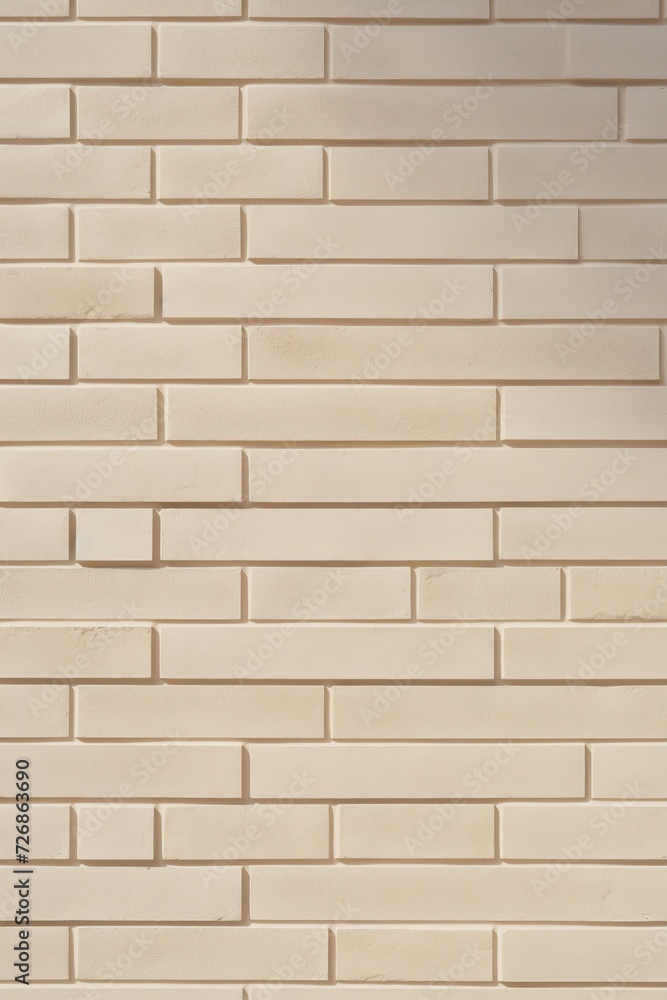 Cream and White Brick Wall Texture Background. Light Yellow and Light ...