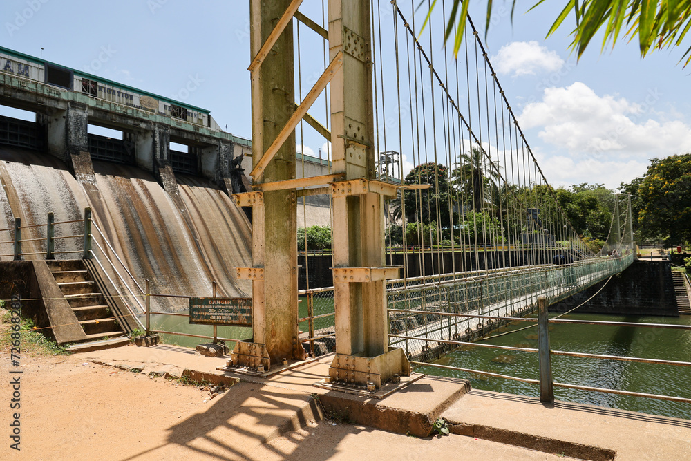 Malampuzha dam view at Palakkad district Kerala South India. Boating at ...