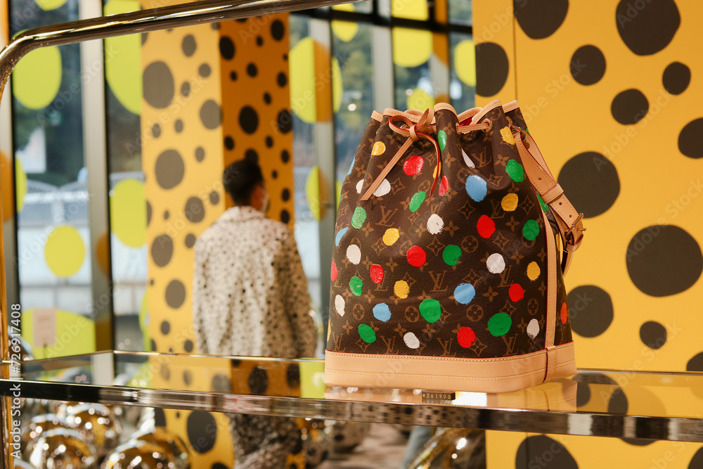 TOKYO, JAPAN - January 18, 2023: A bag in a Yayoi Kusama and Louis ...