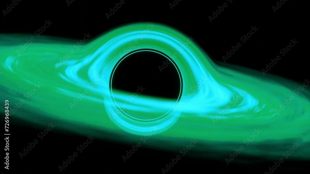 Super massive black hole rotation Loop on 4K abstract animation ...
