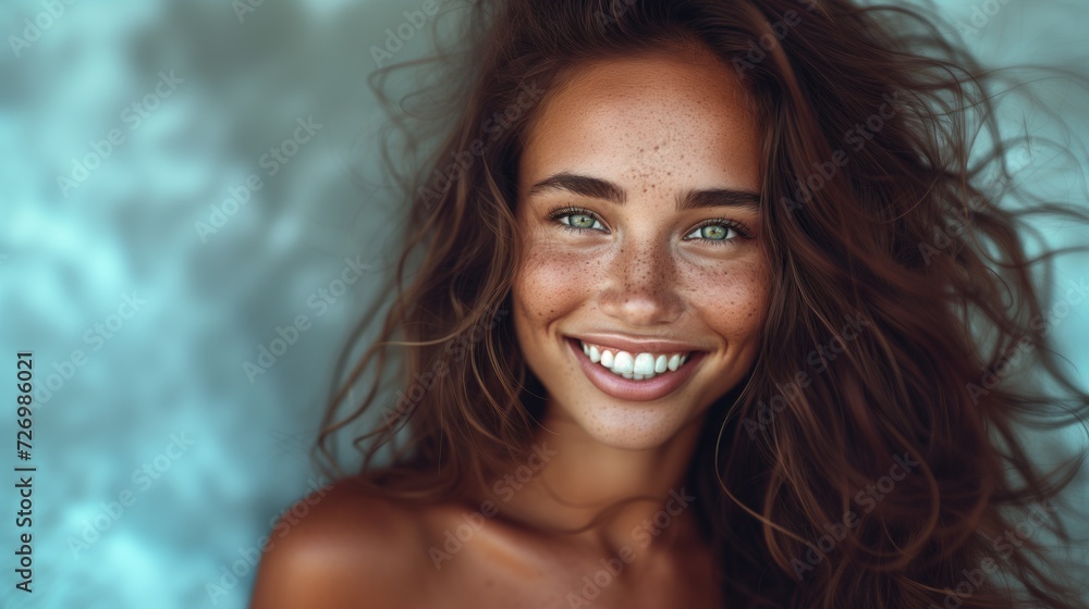 Beautiful young tanned natural beauty pretty attractive caucasian girl ...