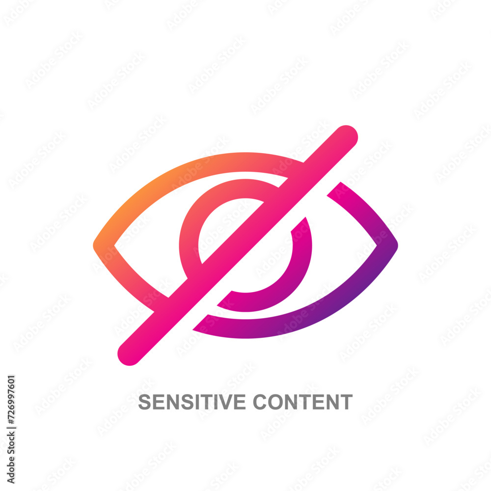 Vecteur Stock Sensitive Contents. Sensitive Content icon design vector ... Vecteur Stock Sensitive Contents. Sensitive Content icon design vector ...