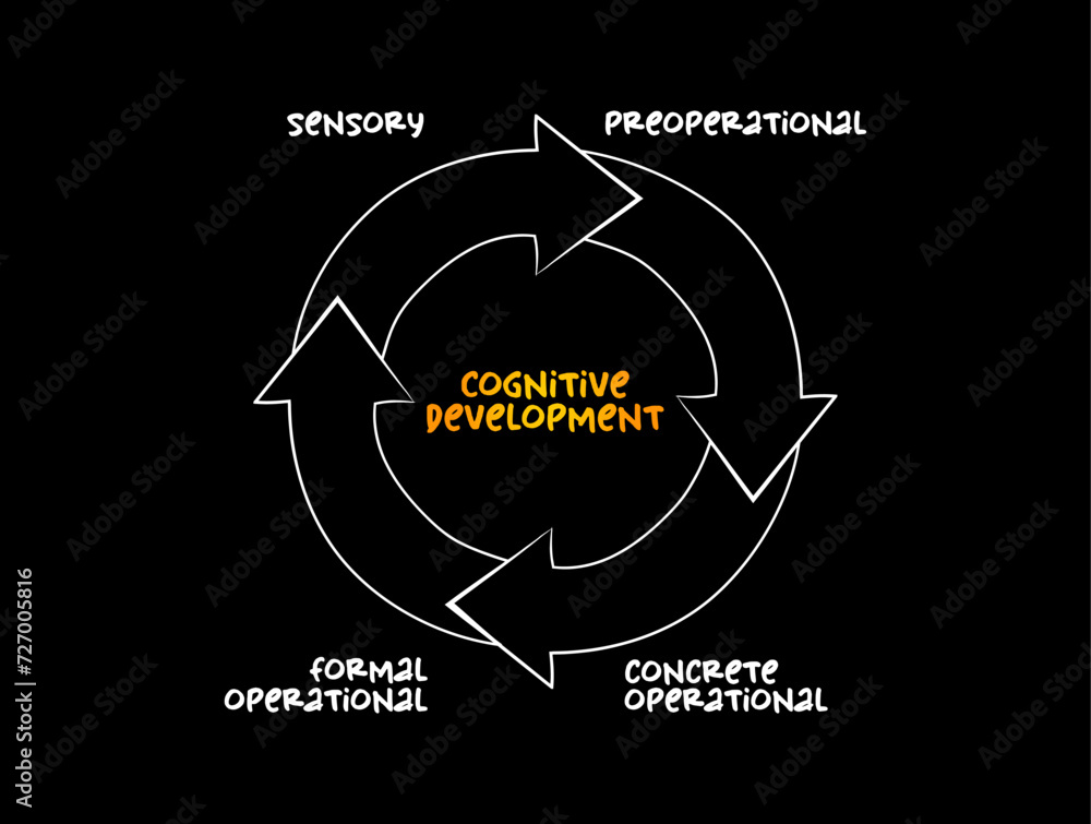 Cognitive Development mind map process, concept for presentations and ...