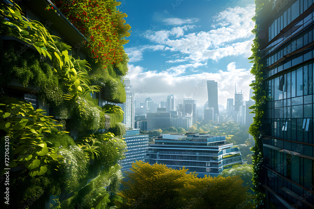 Abstract conceptual of Eco-Friendly Sustainability with Modern ...