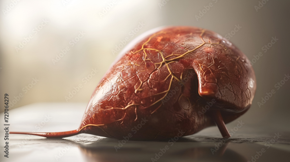 3D human liver anatomy ,disorder, infection parasites, tumors, heart ...