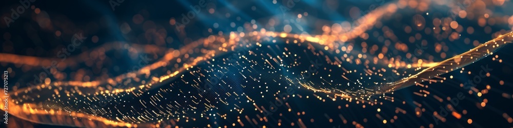 Big data analysis abstract background, showcasing a network of ...