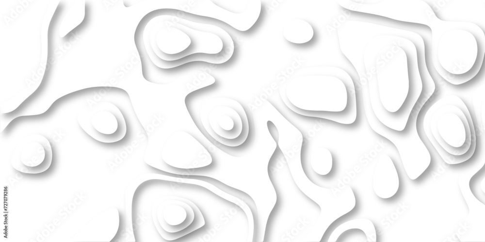 Abstract white colorful gradient Topographic line map background with ...