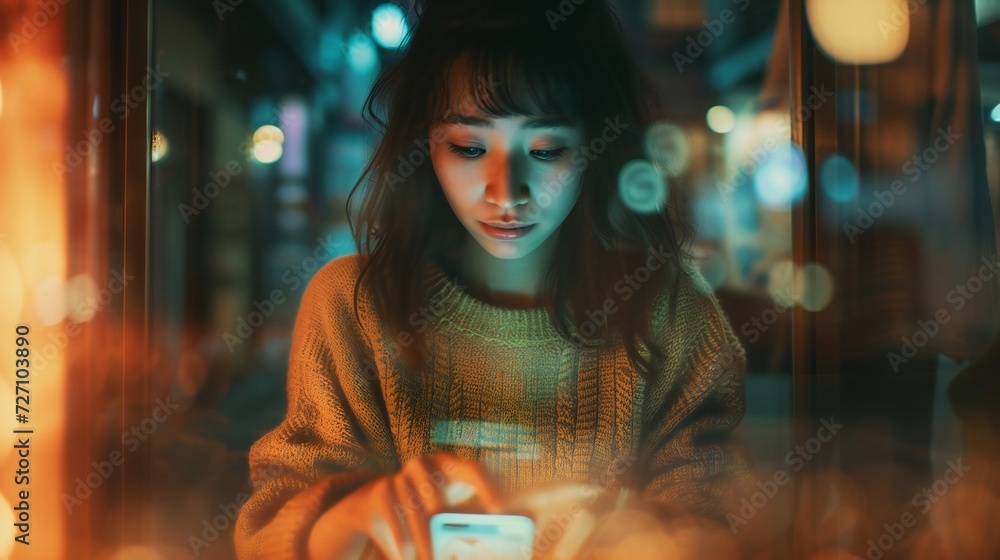 A woman scrolling through social media, her heart sinking deeper into ...