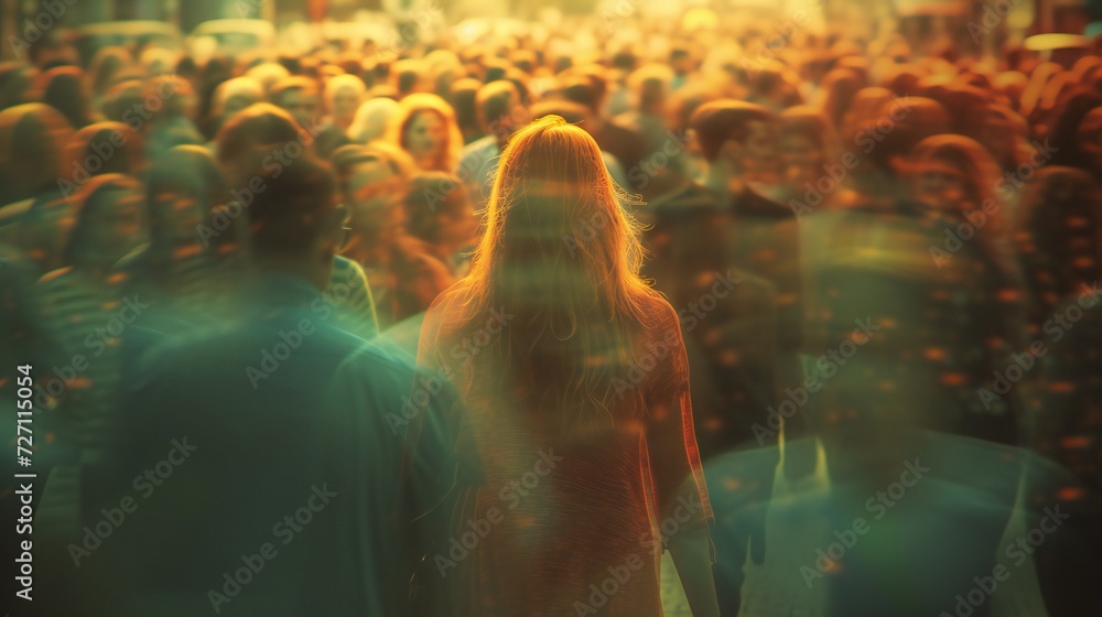 Invisible Divide: Amidst the vibrant crowd, social anxiety creates an ...