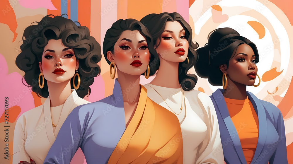 Empowering Women Around the World: A Captivating Vector Art ...