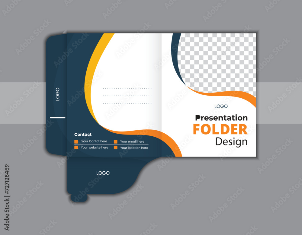 Professional and Clean folder template design for company, Business ...