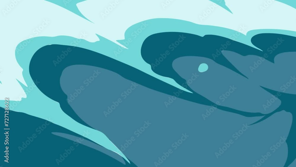 Liquid Water Transition Animation: Hand-Drawn Cartoon Liquid Water ...