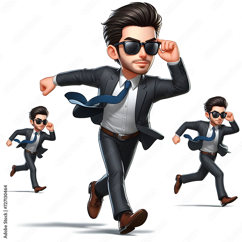 Handsome Businessman - Happy & Success & Dance & Run - Animation - Suit ...
