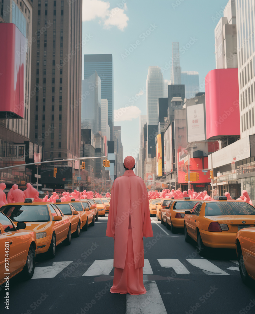 Faces of the Sacred in Modern City Streets.Blend of religious and urban ...