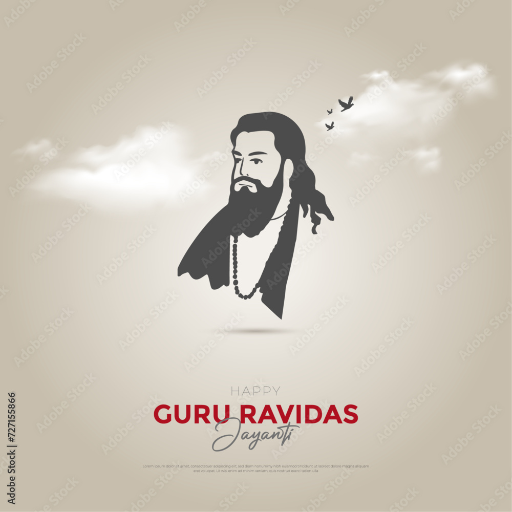 vector illustration of Guru Ravidass Jayanti. Guru Ravidas Jayanti is a ...