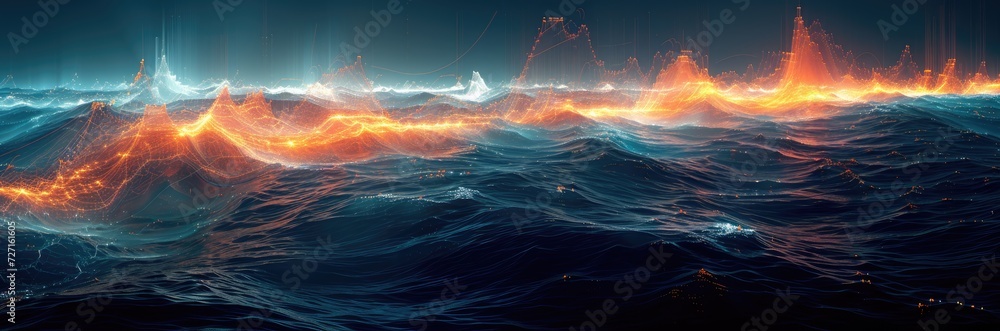 A detailed map of undersea cables, highlighting the infrastructure ...