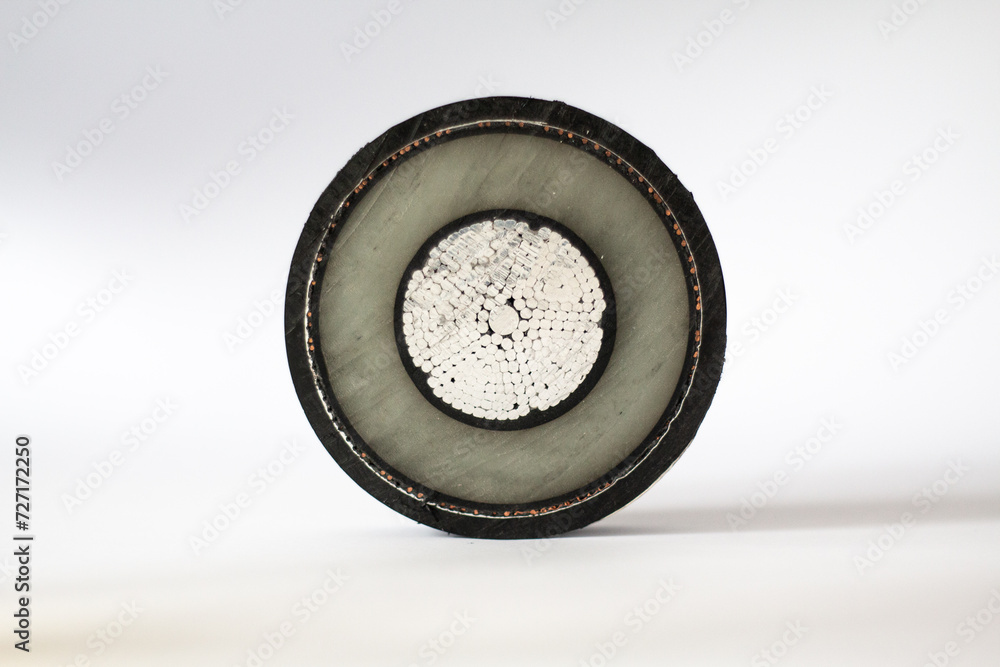 fiber optic cable cross section Stock Photo | Adobe Stock