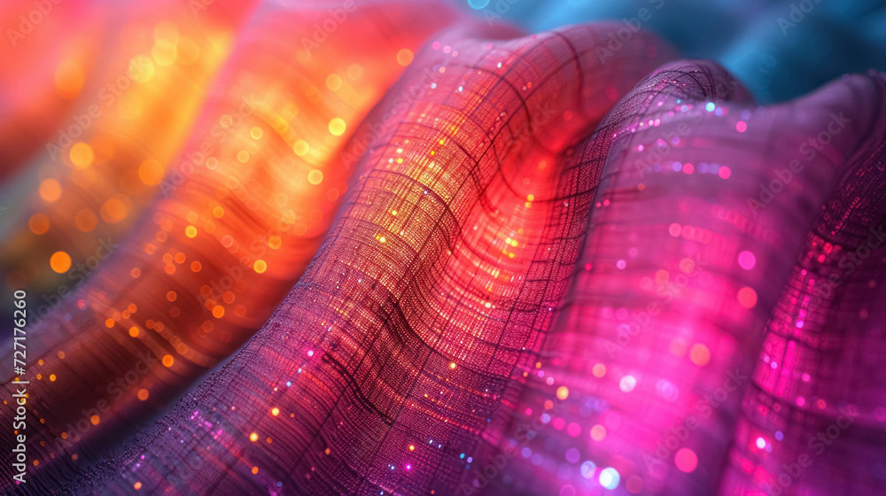 Macro Texture of a Futuristic Fabric Woven with Nano-Optical Fibers ...