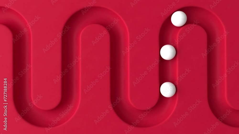 White balls rolling in geometry deepening. Abstract cycled minimal ...