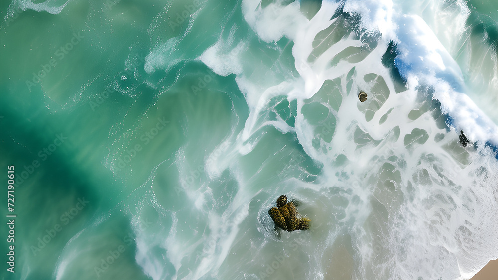 Beautiful beach drone shot, nice beach photo from bird eye, Island ...