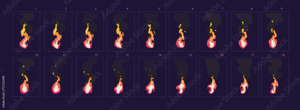 Vetor de Firework explosion animation. Dust explode effect for ...