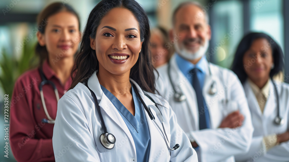 Professional Medical Team Portrait, Showcasing Diverse Healthcare ...