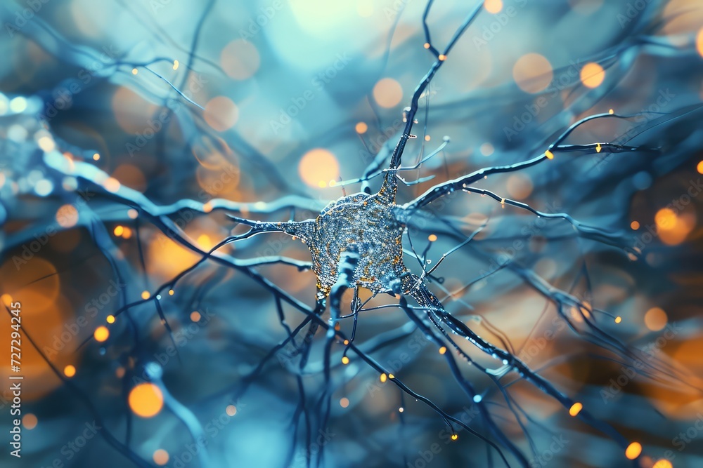 Neural Network Background, Near Future Neural System Texture ...