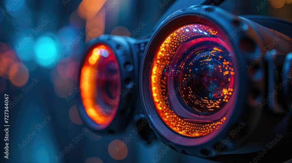 a VR headset's lenses and sensors, focusing on the design and the ...