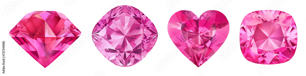 Pink Diamond clipart collection, vector, icons isolated on transparent ...