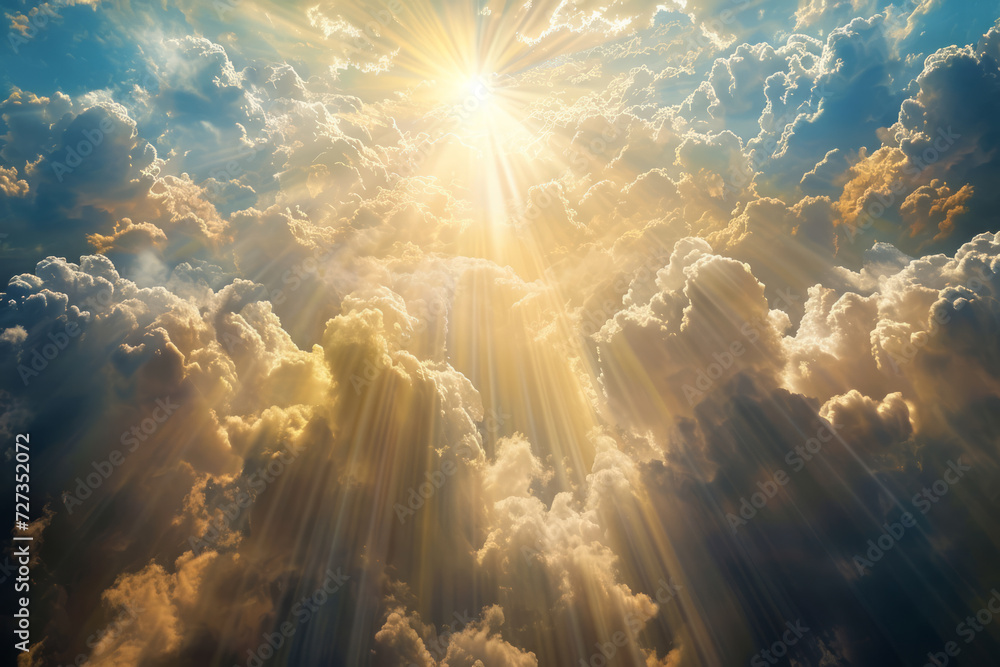 God light in heaven symbolizing divine presence, truth, spiritual ...