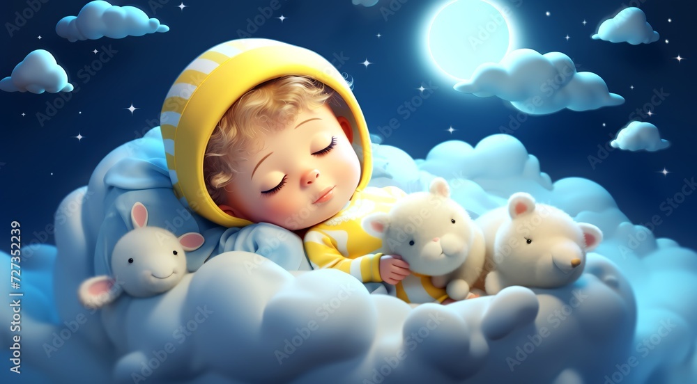Magic kid dreams. Baby Shower. Magical children's backgrounds, the ...