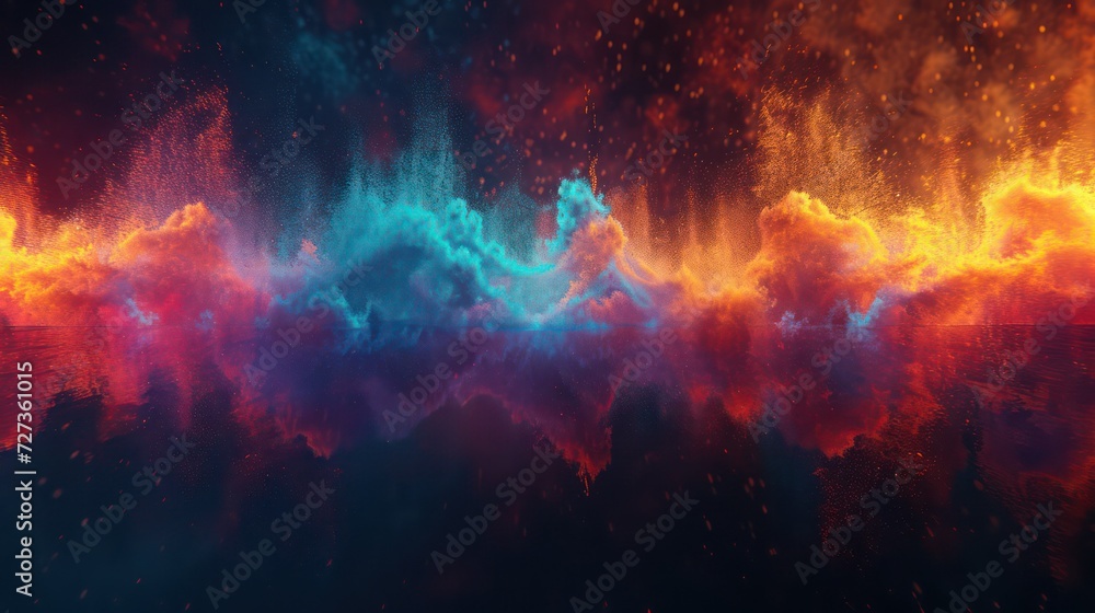 Colorful soundwave background, featuring a futuristic RGB wallpaper ...