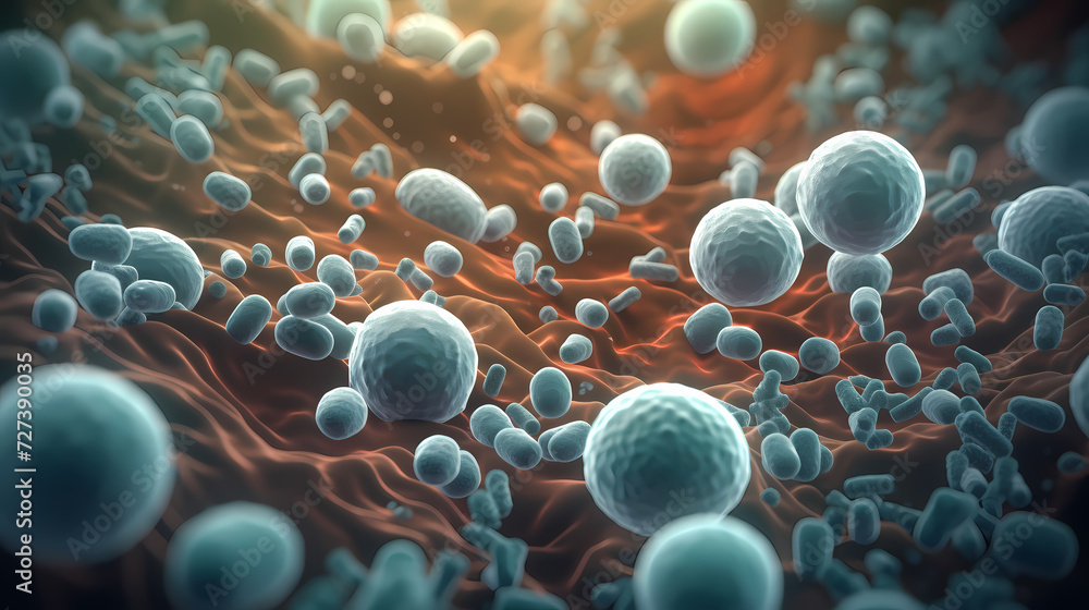 Macroscopic observation of organisms bacteria and cells and viruses ...