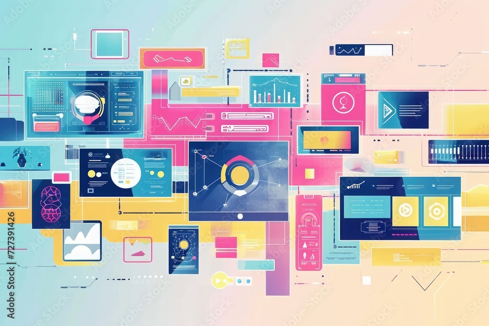 Assortment of Different Types of Electronic Devices, A visualization of ...